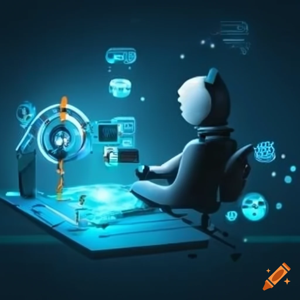 Technical support technology png on Craiyon