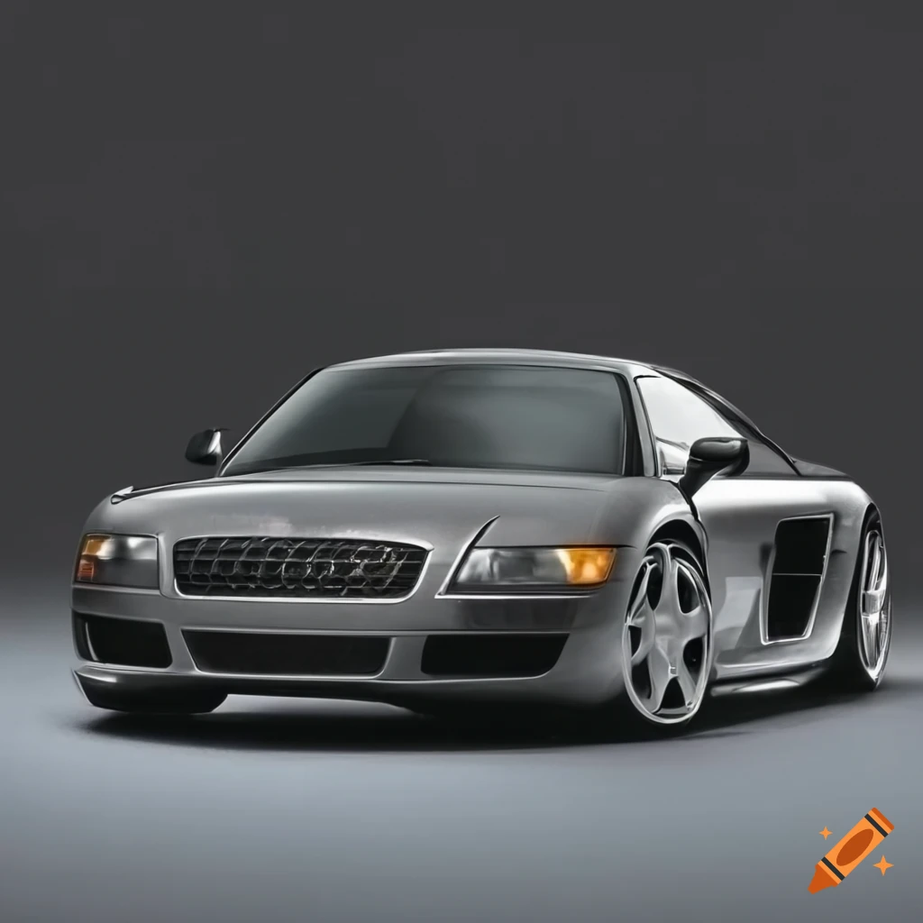 Vintage Audi R8 car on Craiyon