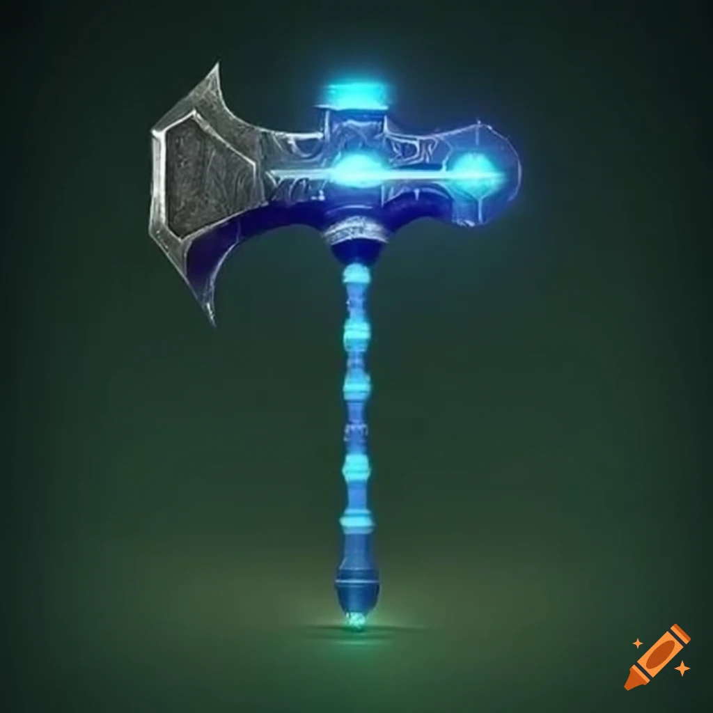 Image of a powerful fantasy hammer