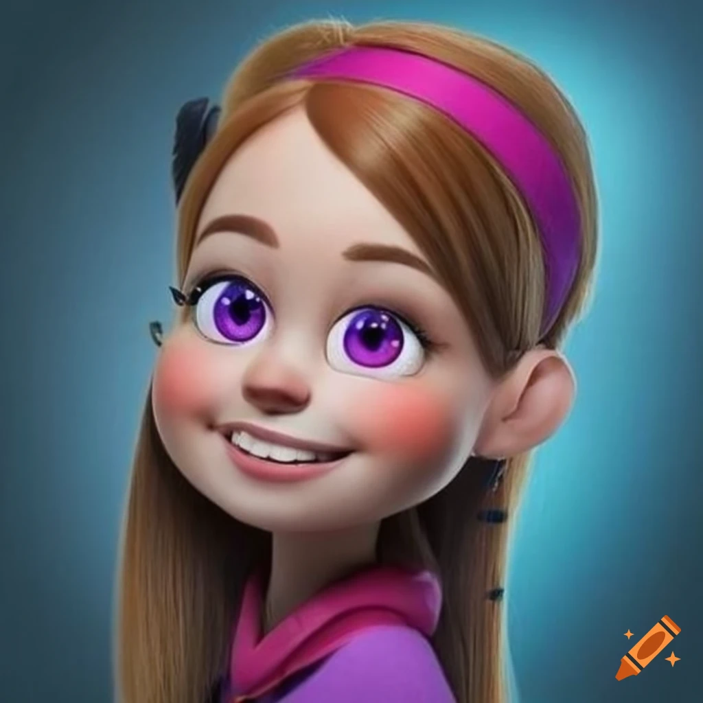 Realistic portrait of Mabel Pines and Judy Hops on Craiyon