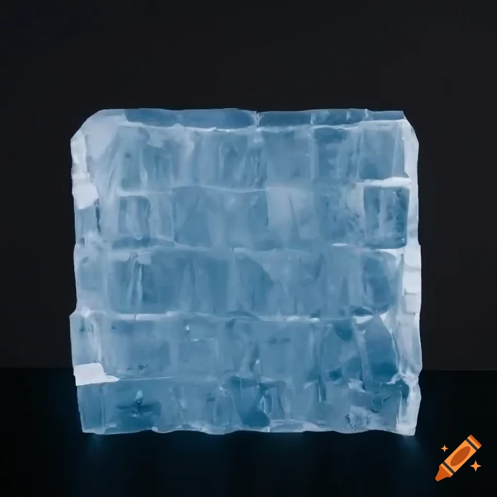 2d ice block wall in a video game on Craiyon
