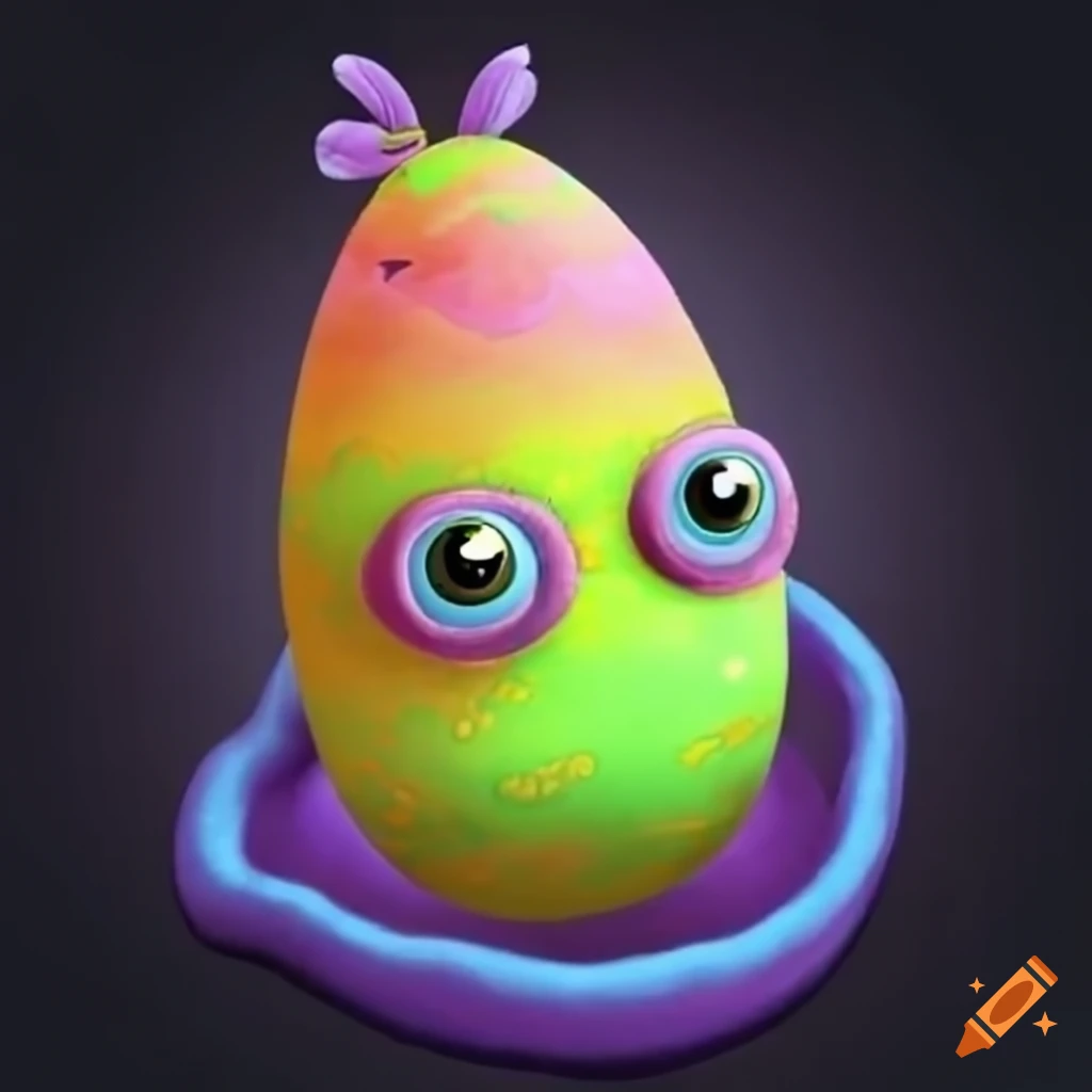 Easter egg tree from my singing monsters game on Craiyon