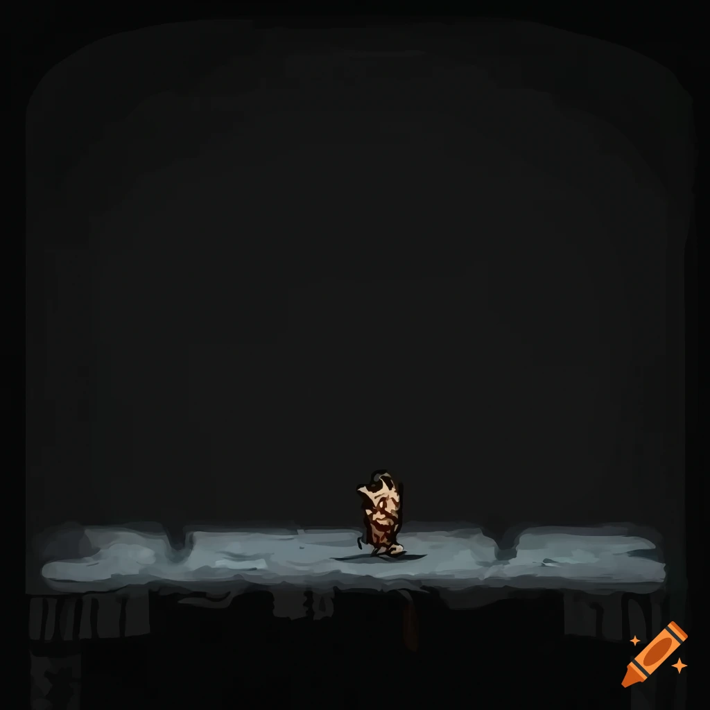 2d platformer background with dungeon theme on Craiyon