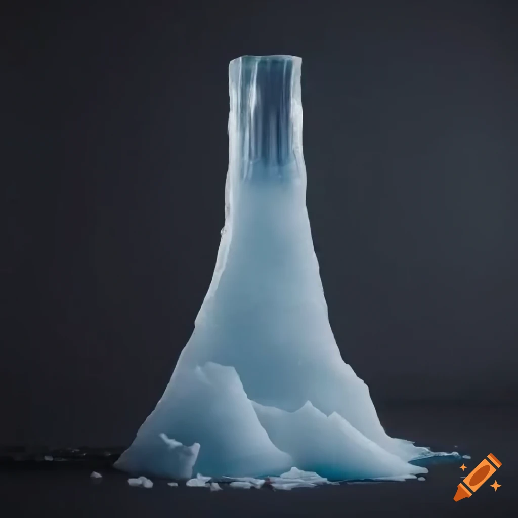 Icy columns in a metroid-like environment