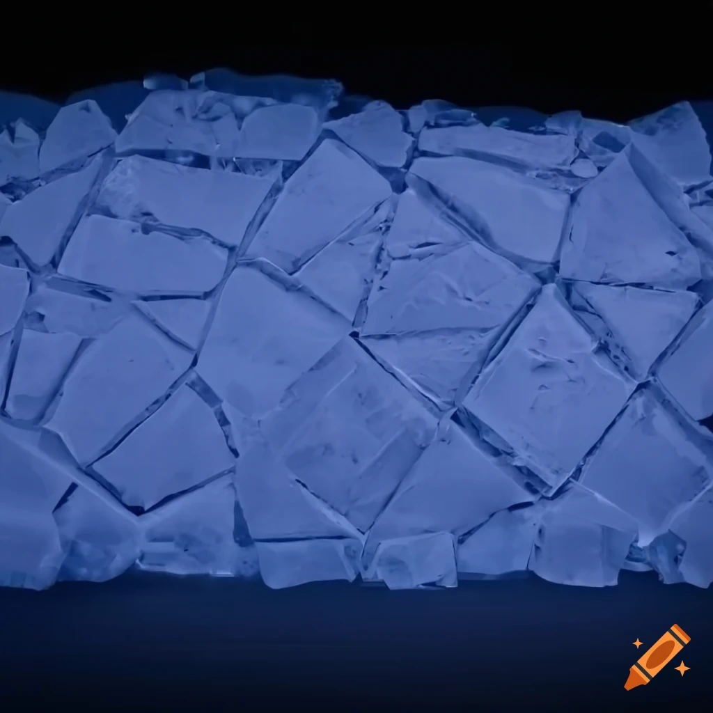 2d ice block wall in a video game on Craiyon