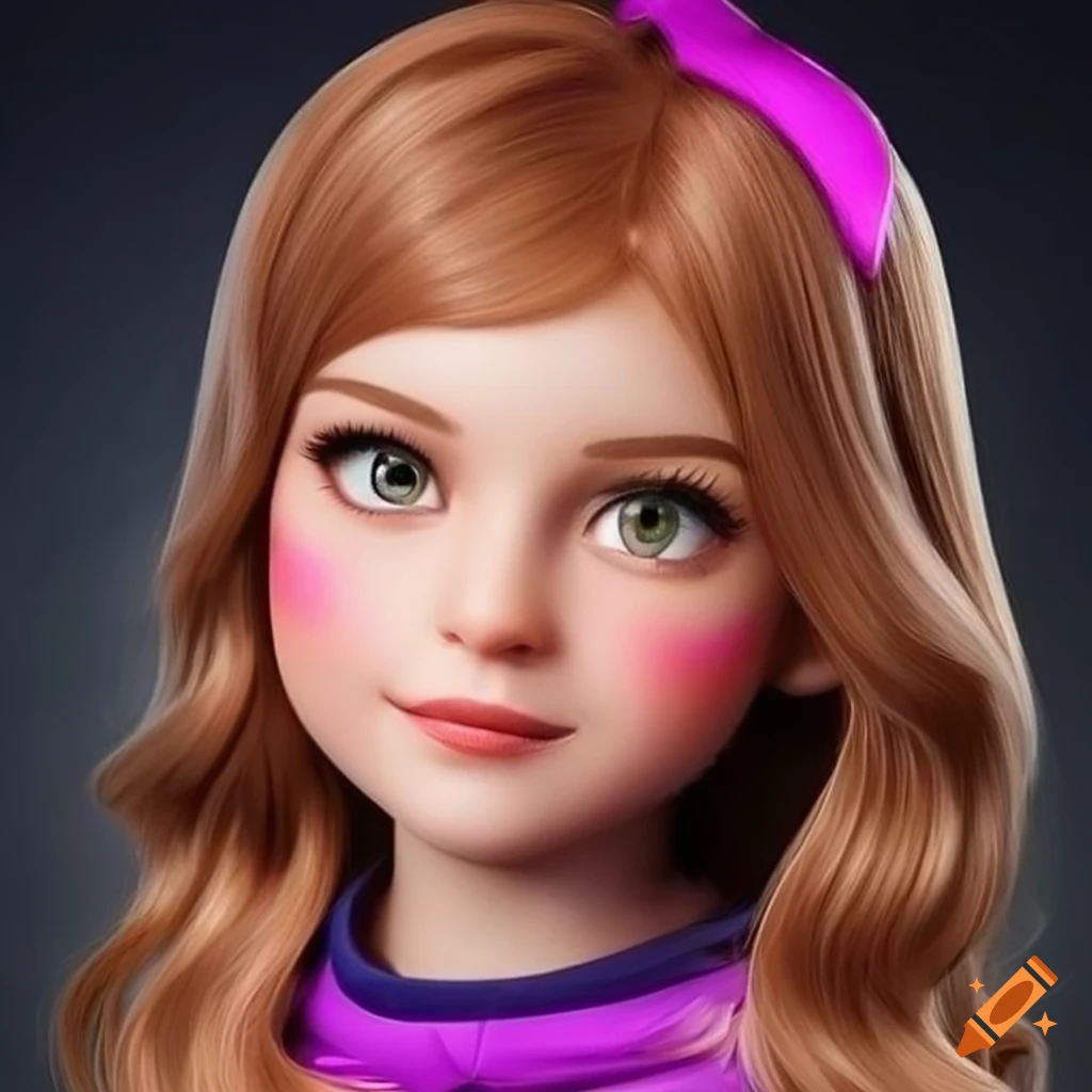Enhanced detailed portrait of mabel pines morphing into wendy from the ...