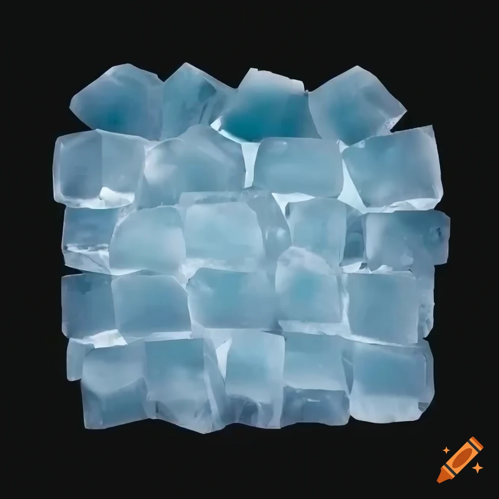 2d artwork of ice block wall in a video game on Craiyon
