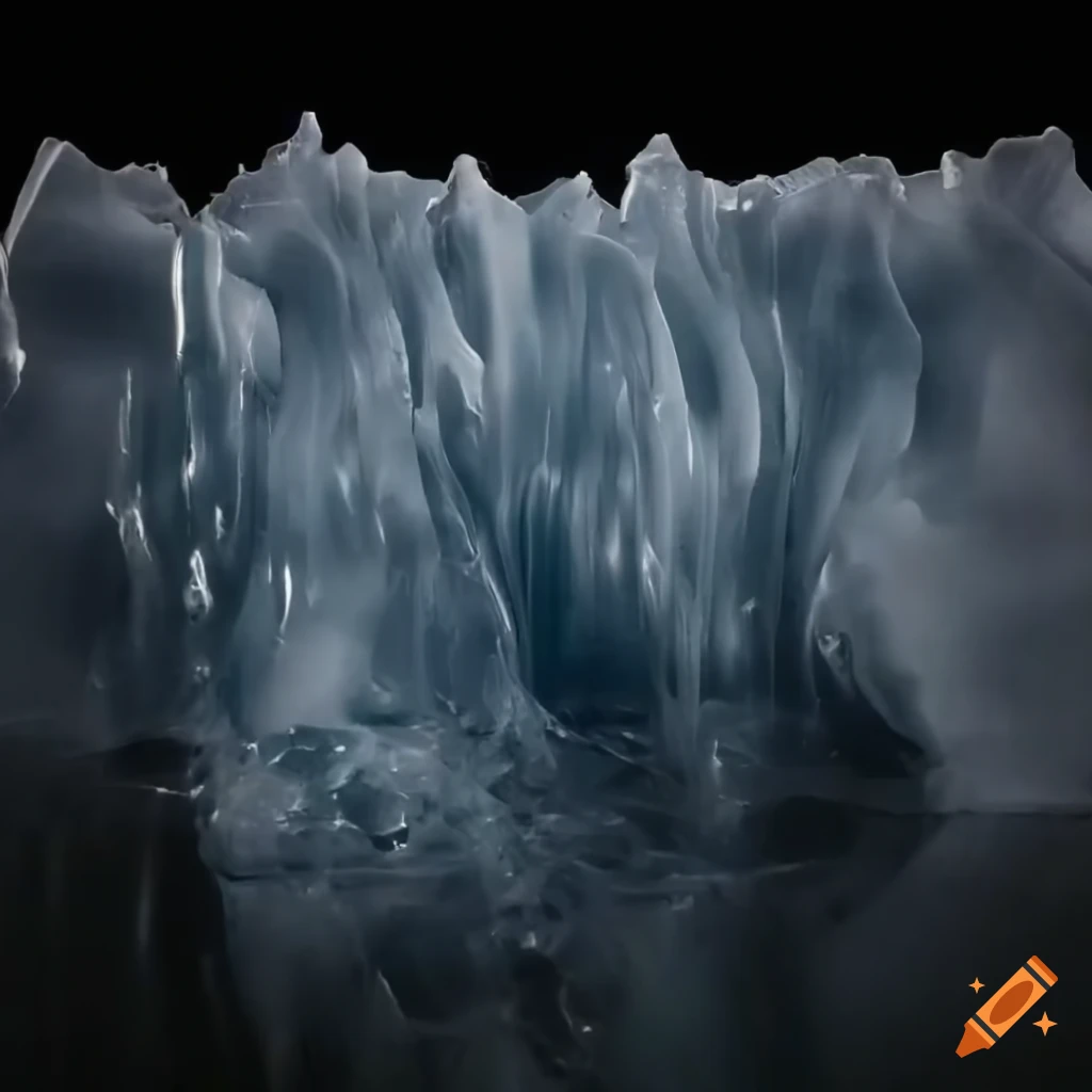 Icy columns in a metroid-like environment on Craiyon