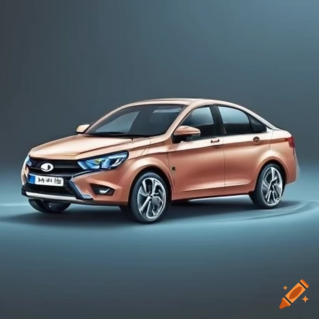 Image of a new lada vesta car on Craiyon