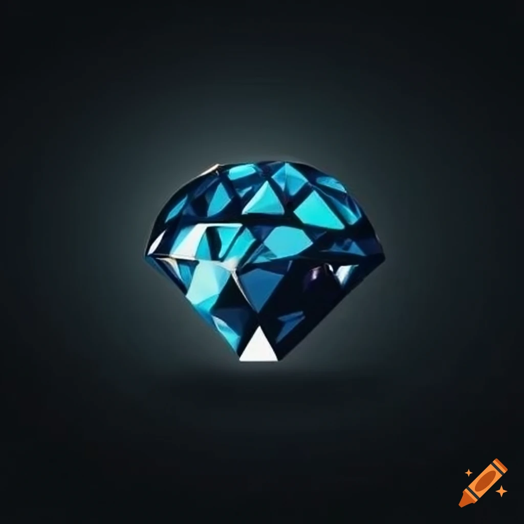 Melting ice and diamond in a cartoon style on Craiyon