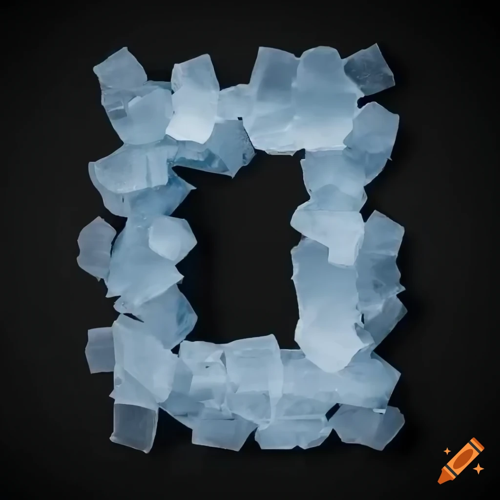 2d ice block wall in a video game on Craiyon