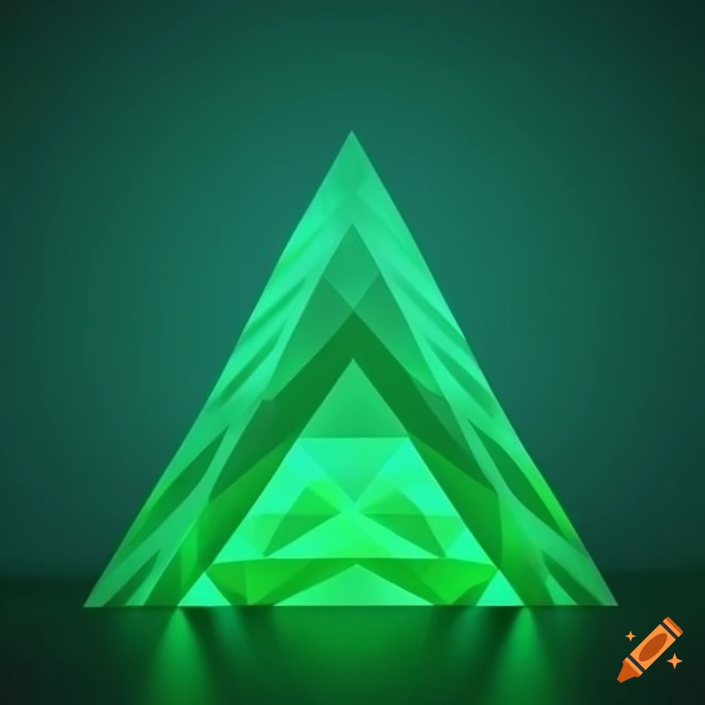 Green Infinite Triangle Pattern On Craiyon