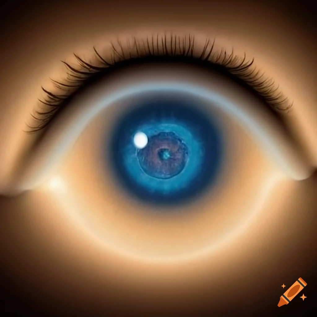 Illustration of the divine eye in the universe on Craiyon