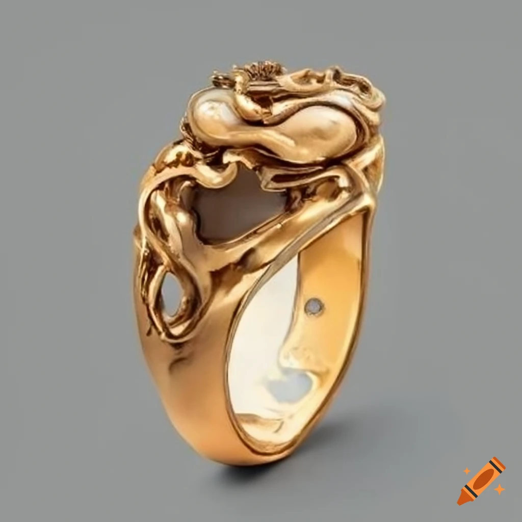 Art nouveau style ring on Craiyon