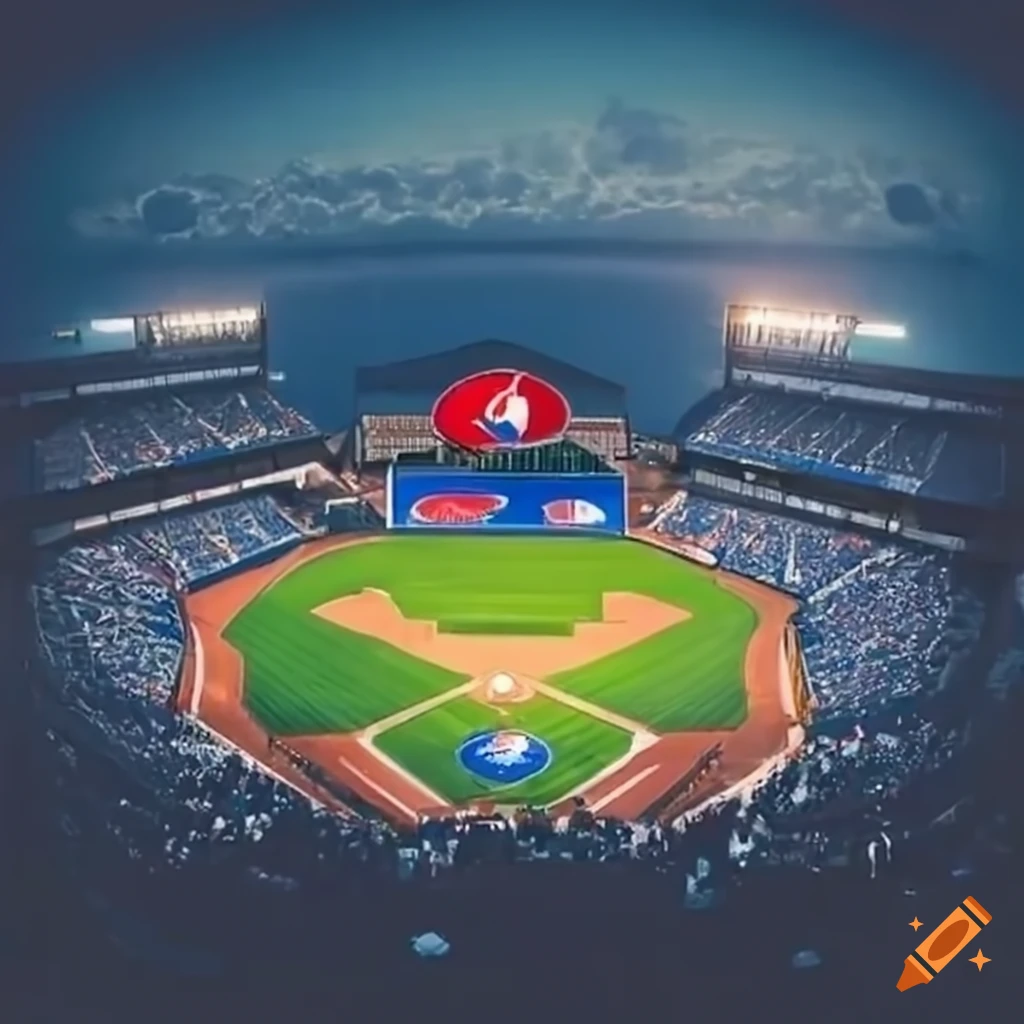 Baseball stadium sponsored by pepsi on Craiyon