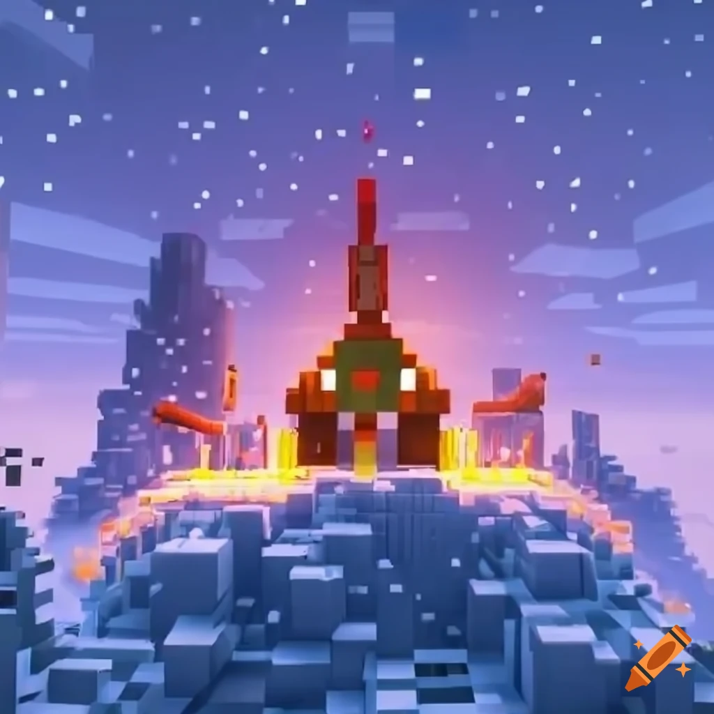 Minecraft-style book cover for winter season of guides 2023