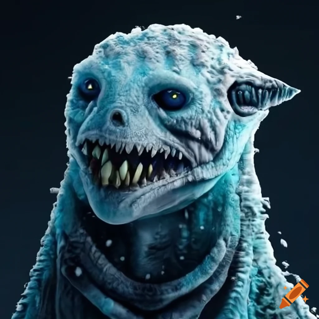 Image of a glacier snow creature