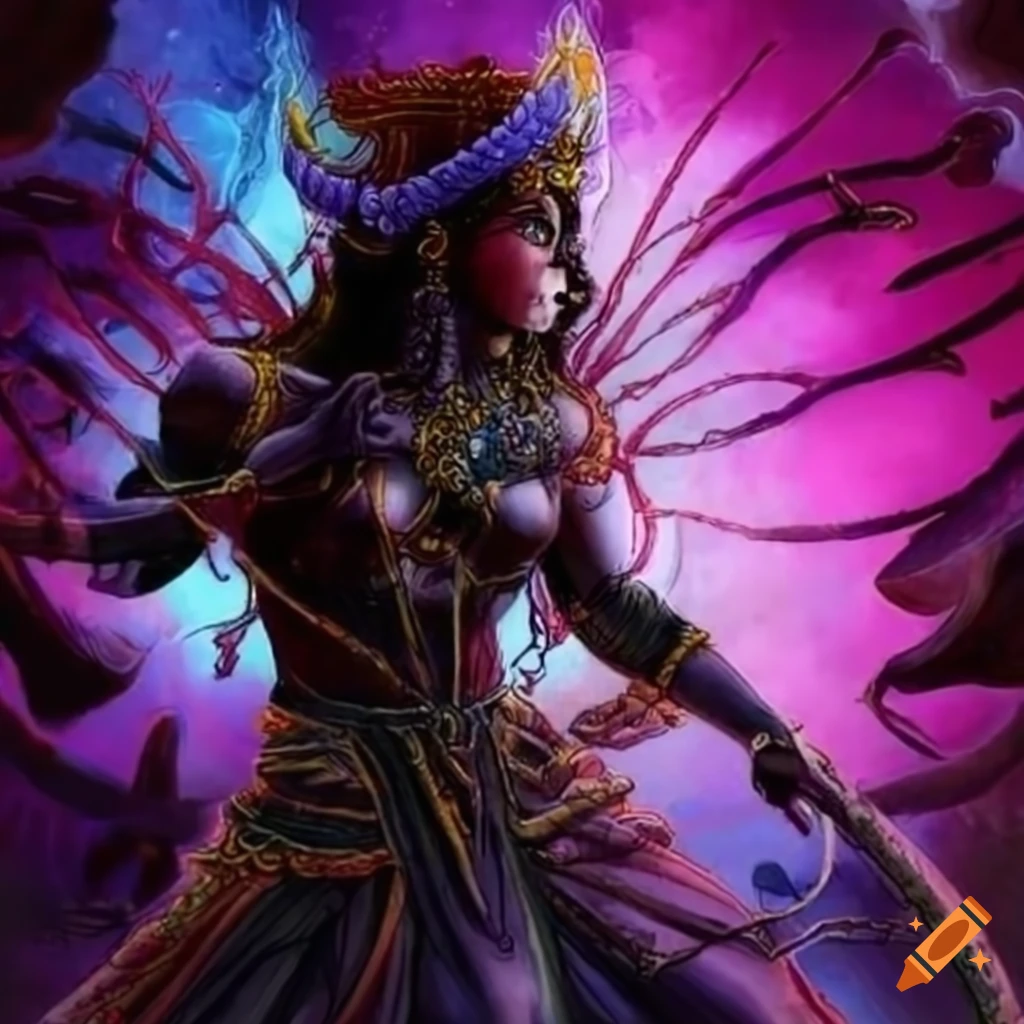 Representation of goddesses on Craiyon