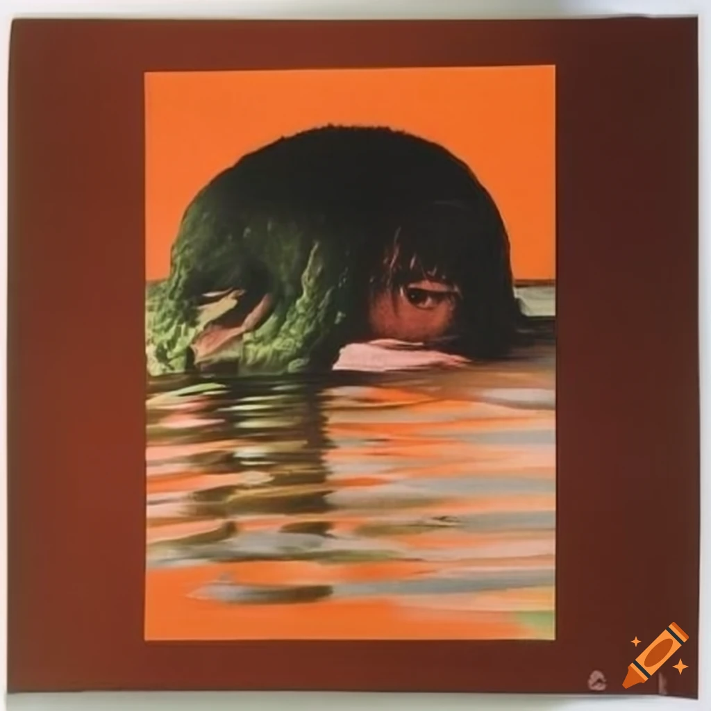 Retro album cover art from the 1970s on Craiyon