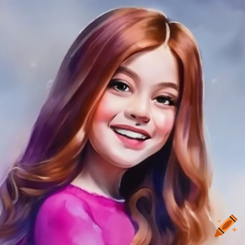 Mabel pines portrait morphing into wendy from the sisters on Craiyon