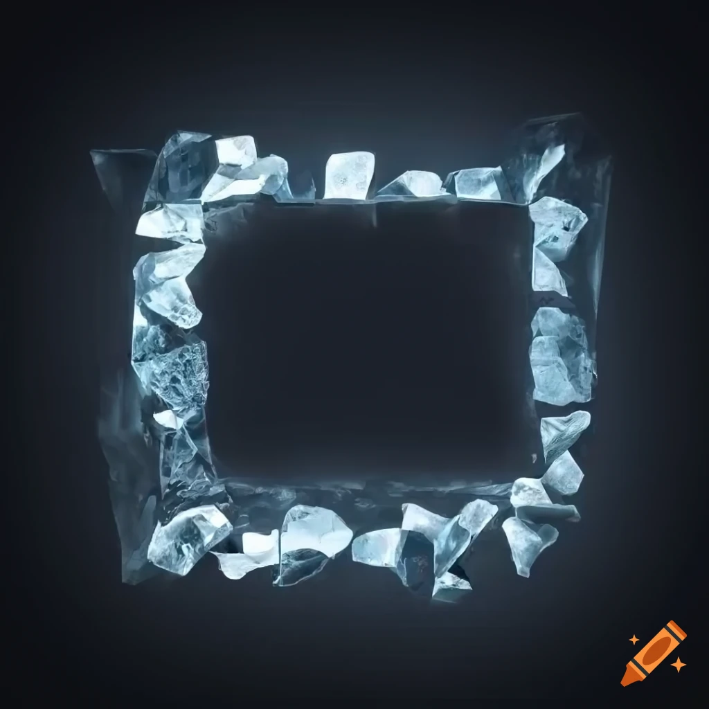 2D ice wall in a video game on Craiyon