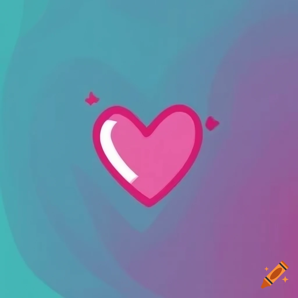 Blue And Pink Heart Icon On Craiyon