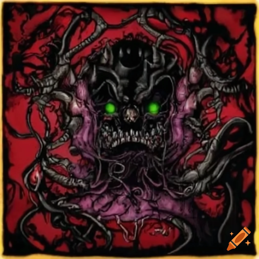 Blueprint of an evil cursing machine on Craiyon