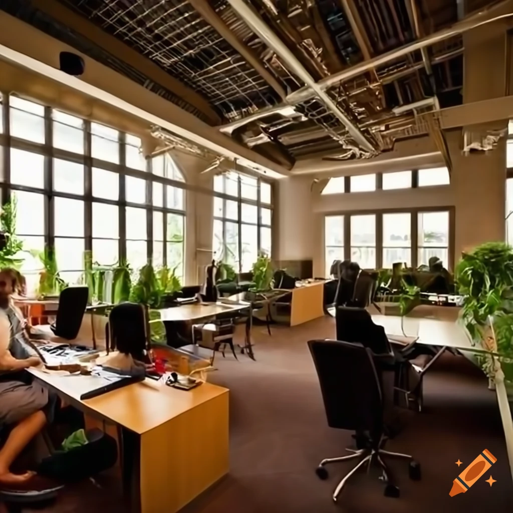 Group study lounge with floor to ceiling windows and natural lighting ...