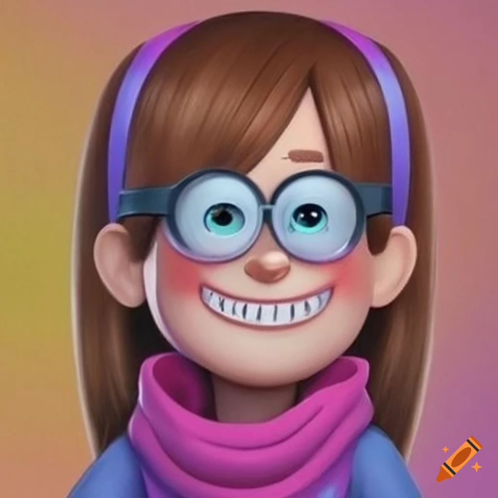 Highly detailed real-life portrait of mabel pines