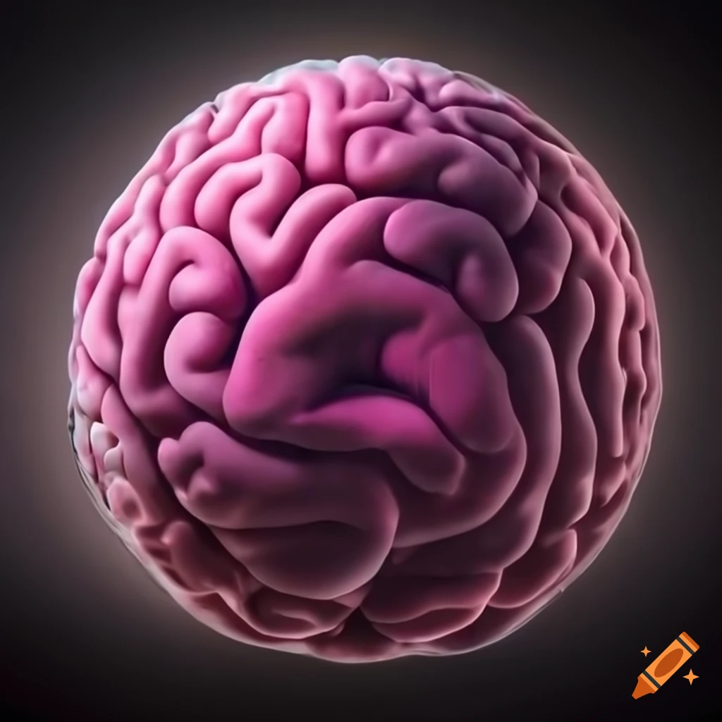 Tactical helmet fused with a brain on black background on Craiyon