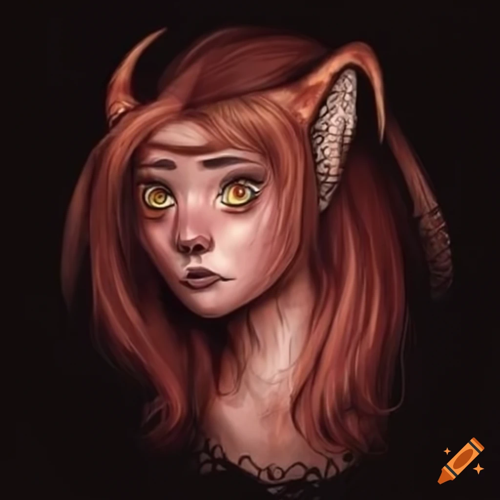 Illustration of a talented manticore girl