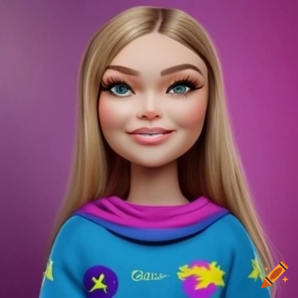 Realistic portrait of mabel pines transforming into chloe bourgeois