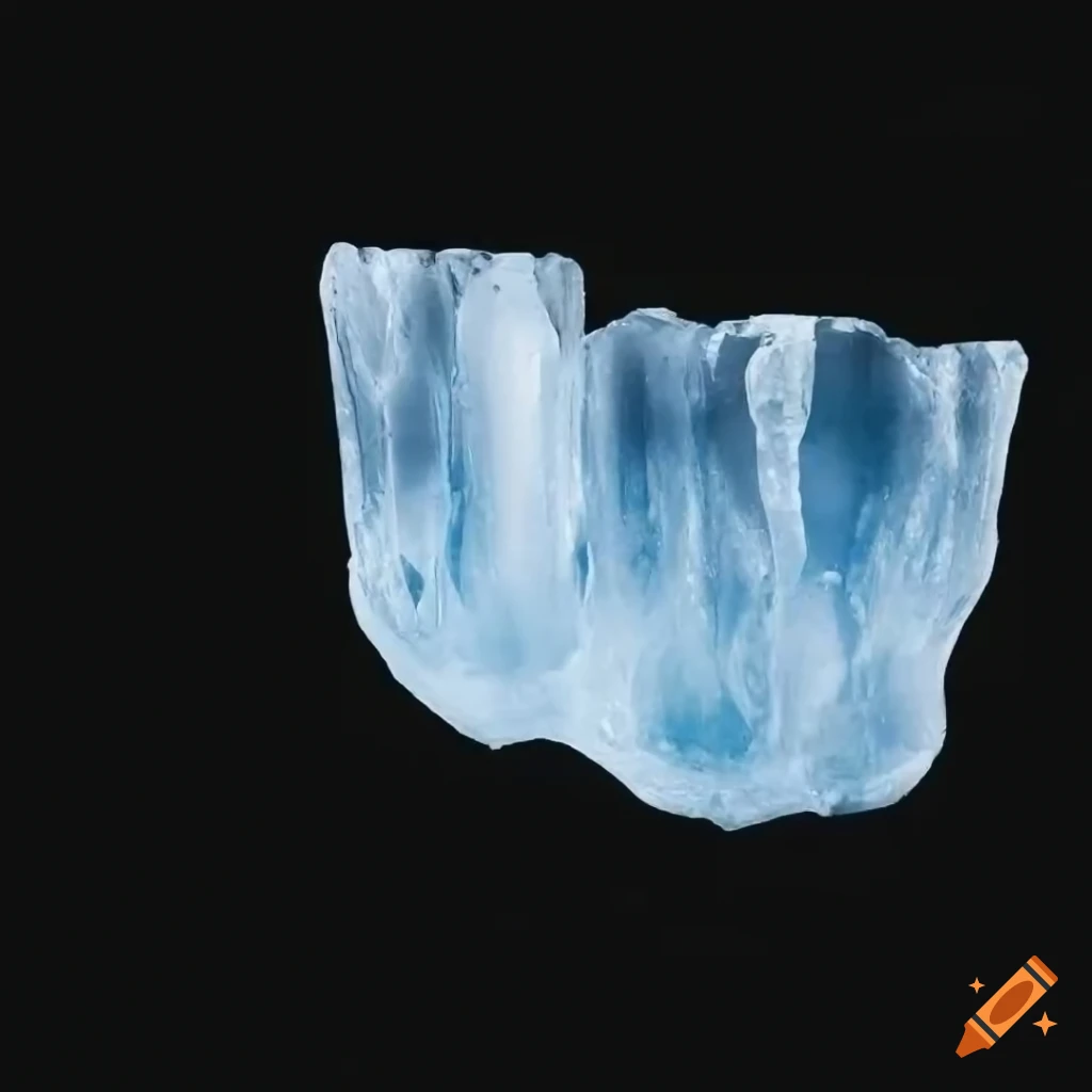 Abstract art of melting ice columns on Craiyon