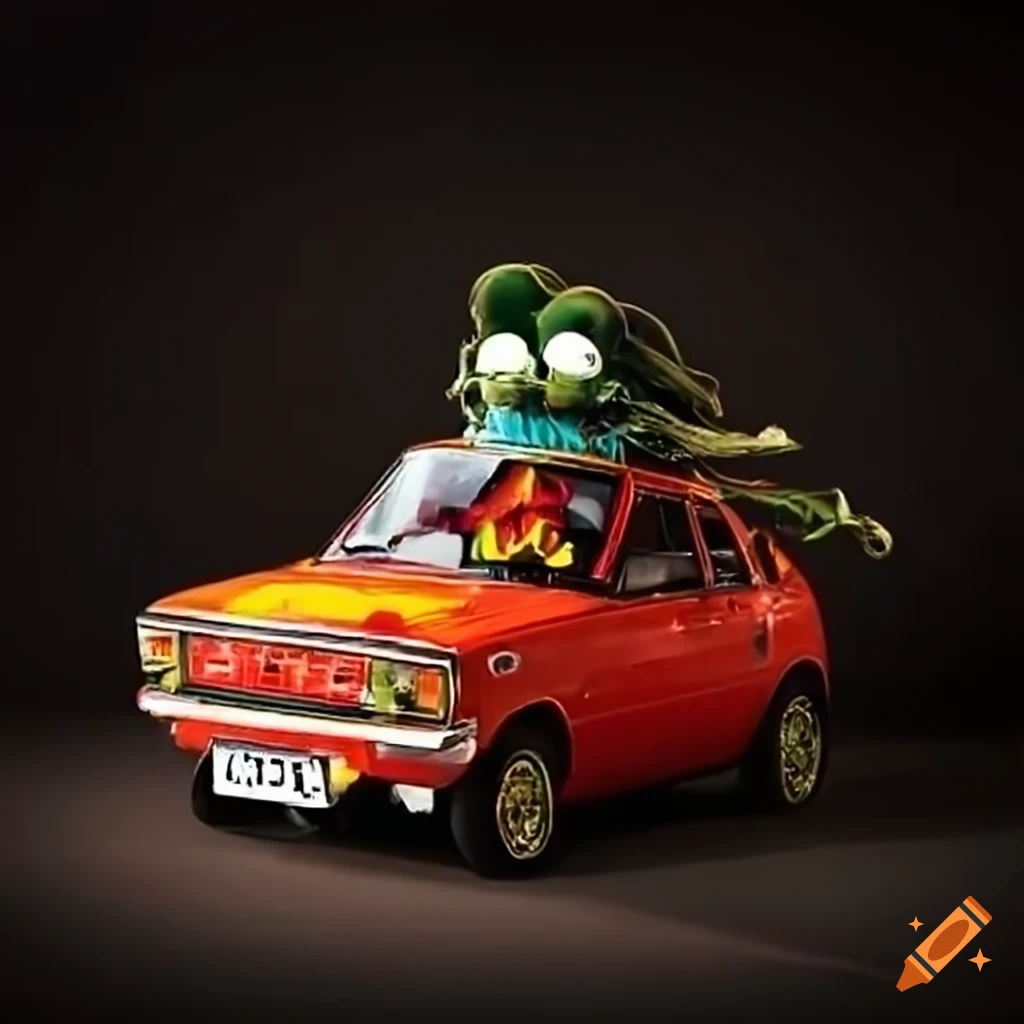 Toyota celeca with rat fink design