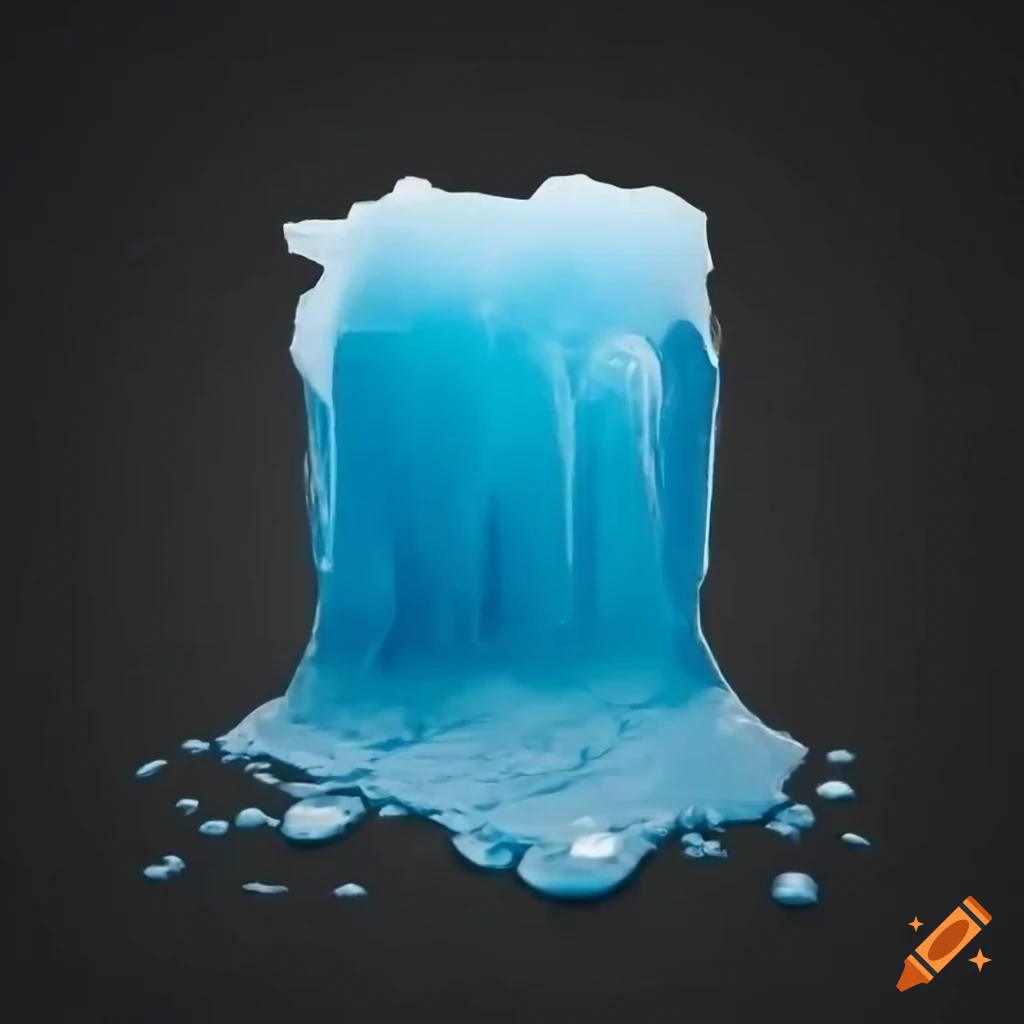 Icy columns in a metroid-like environment