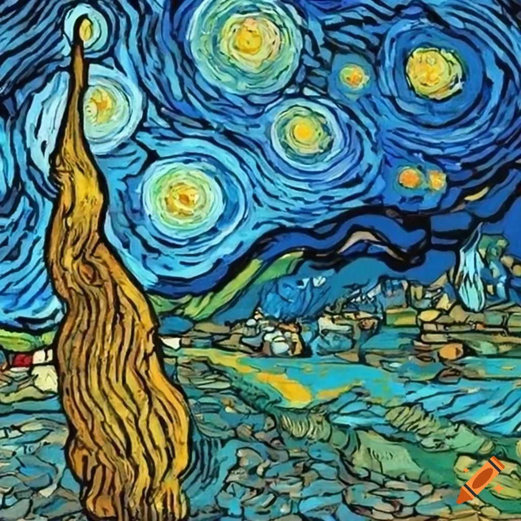 Van gogh's artwork on Craiyon