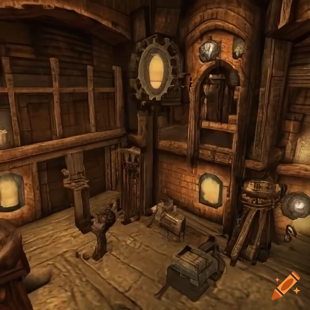 3D underground level in a wild west game on Craiyon