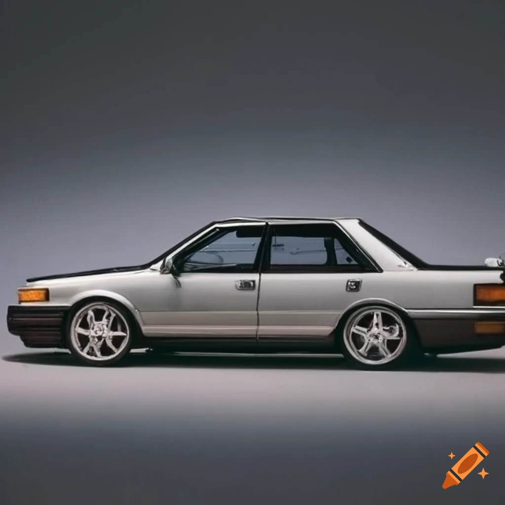 Polaroid photo of a 1988 toyota camry in bosozoku style on Craiyon