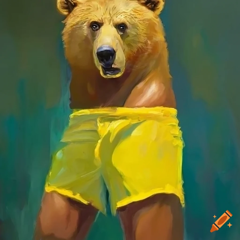 Grizzly bear in a golden state warriors uniform on Craiyon