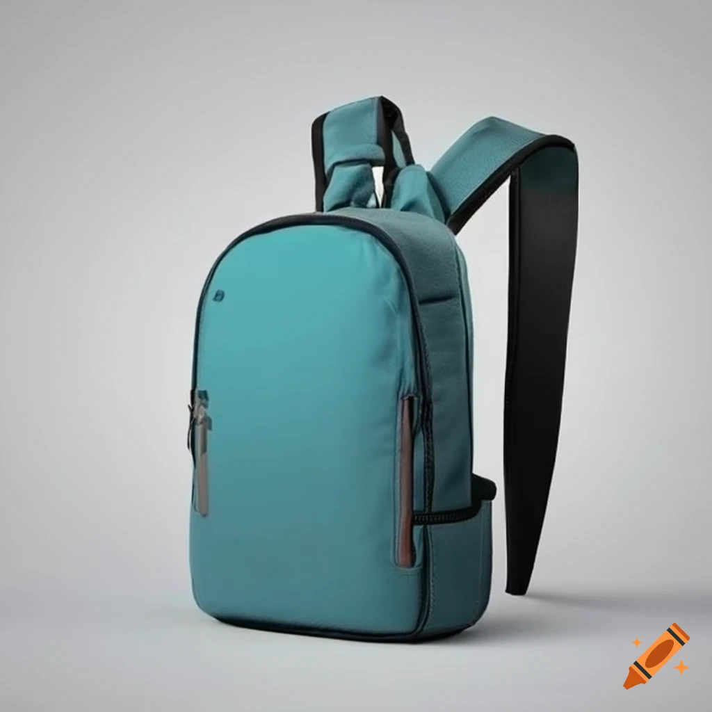 Futuristic and innovative plain white backpack design on Craiyon
