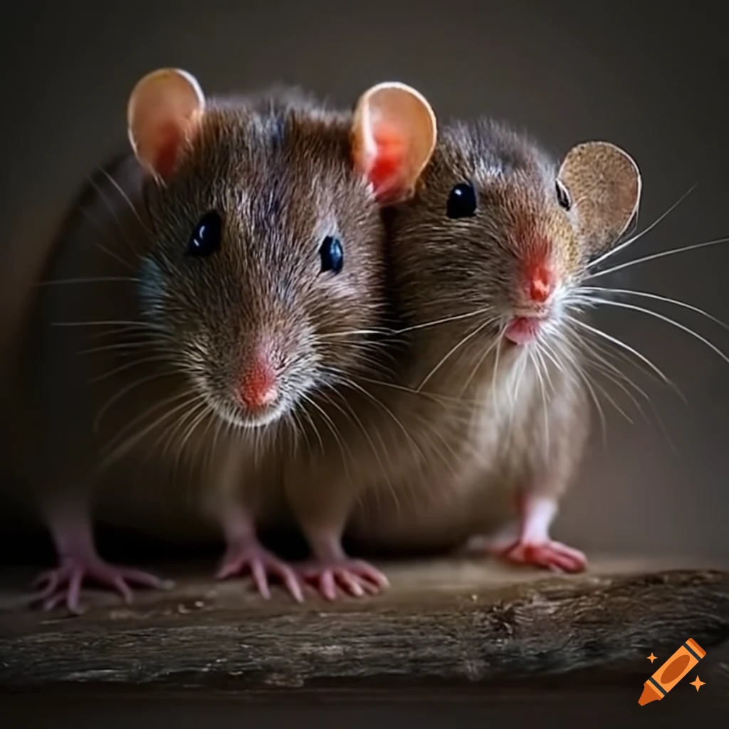 Two rats together on Craiyon