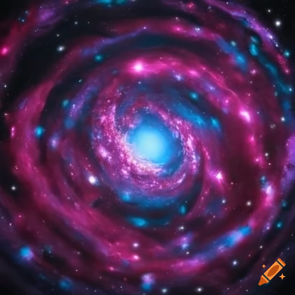 Sparkling galactic vortex on Craiyon