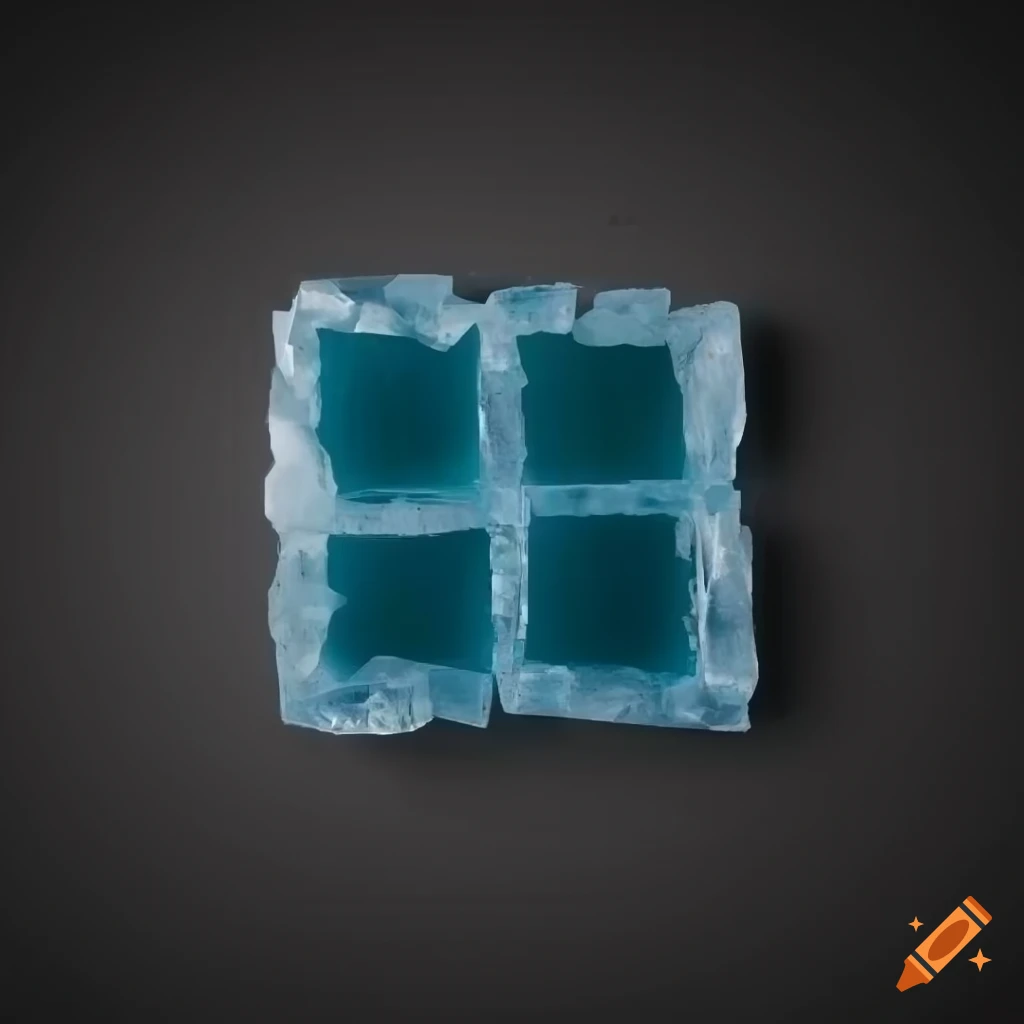 2d artwork of ice block wall in a video game on Craiyon