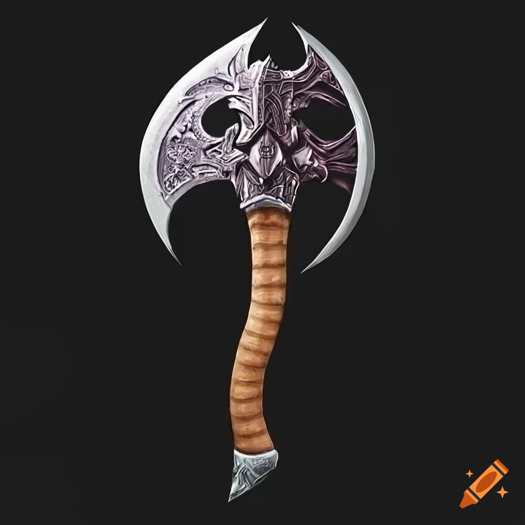 Mythic axe on Craiyon