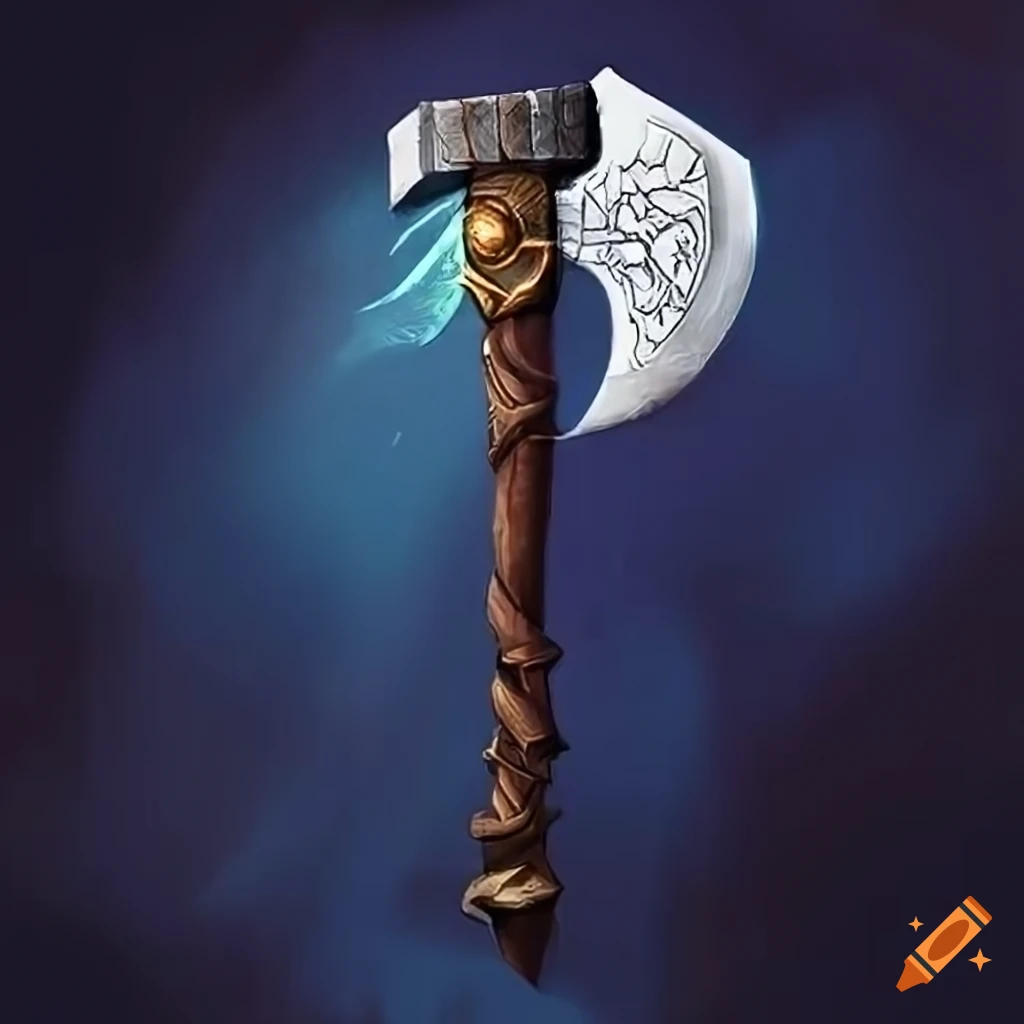Big axe weapon for dnd (dungeons and dragons) on Craiyon