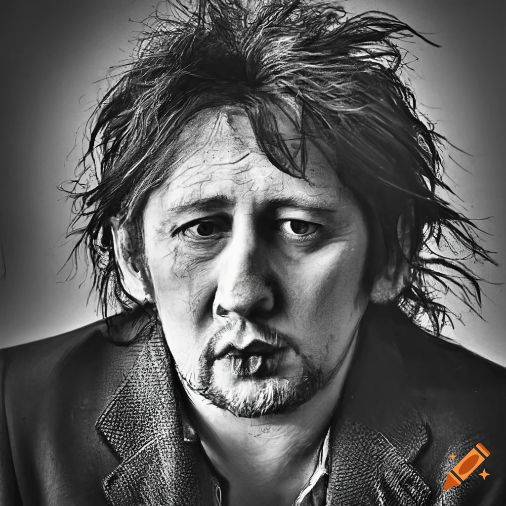 Portrait of shane macgowan on Craiyon