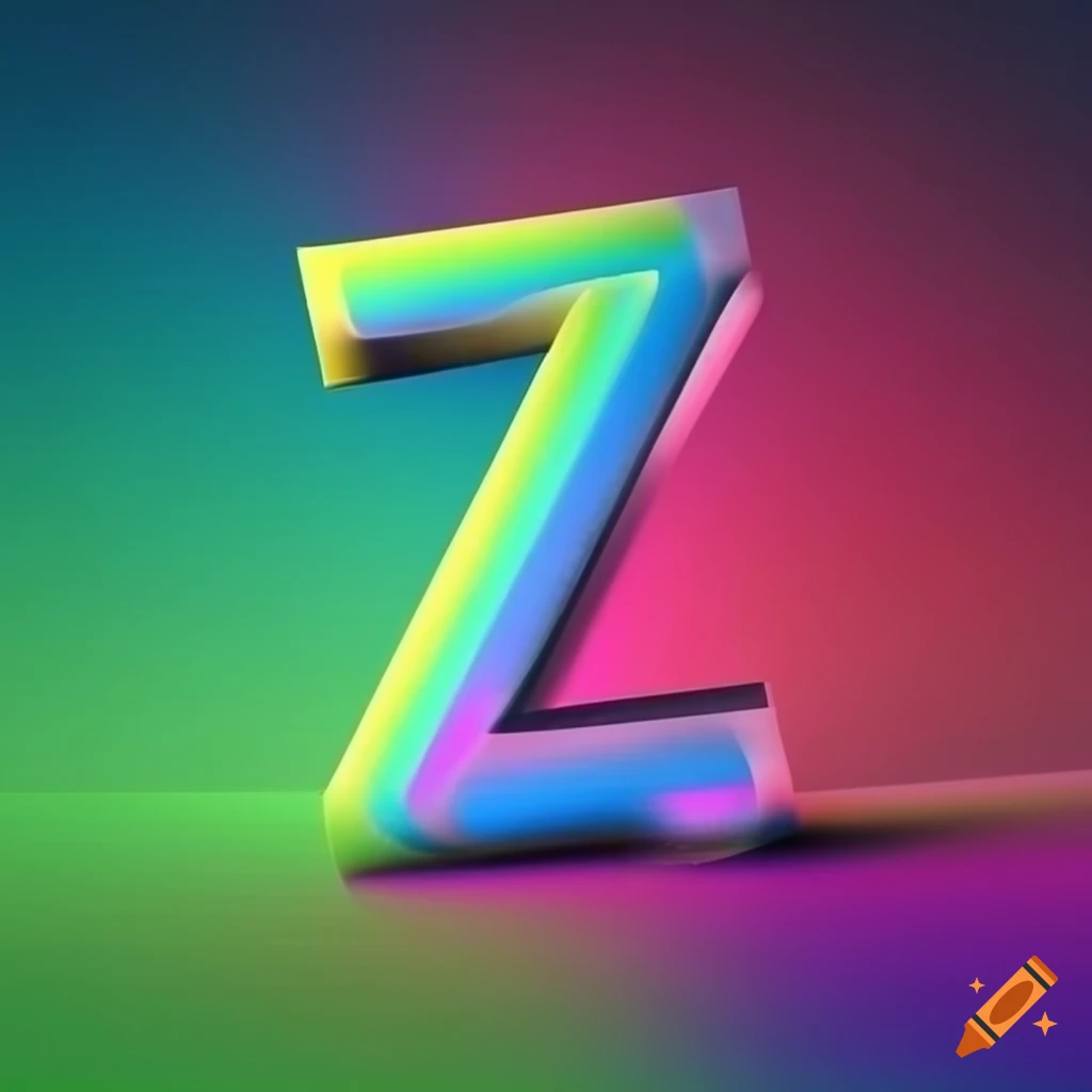 Orange background with the letter z on Craiyon
