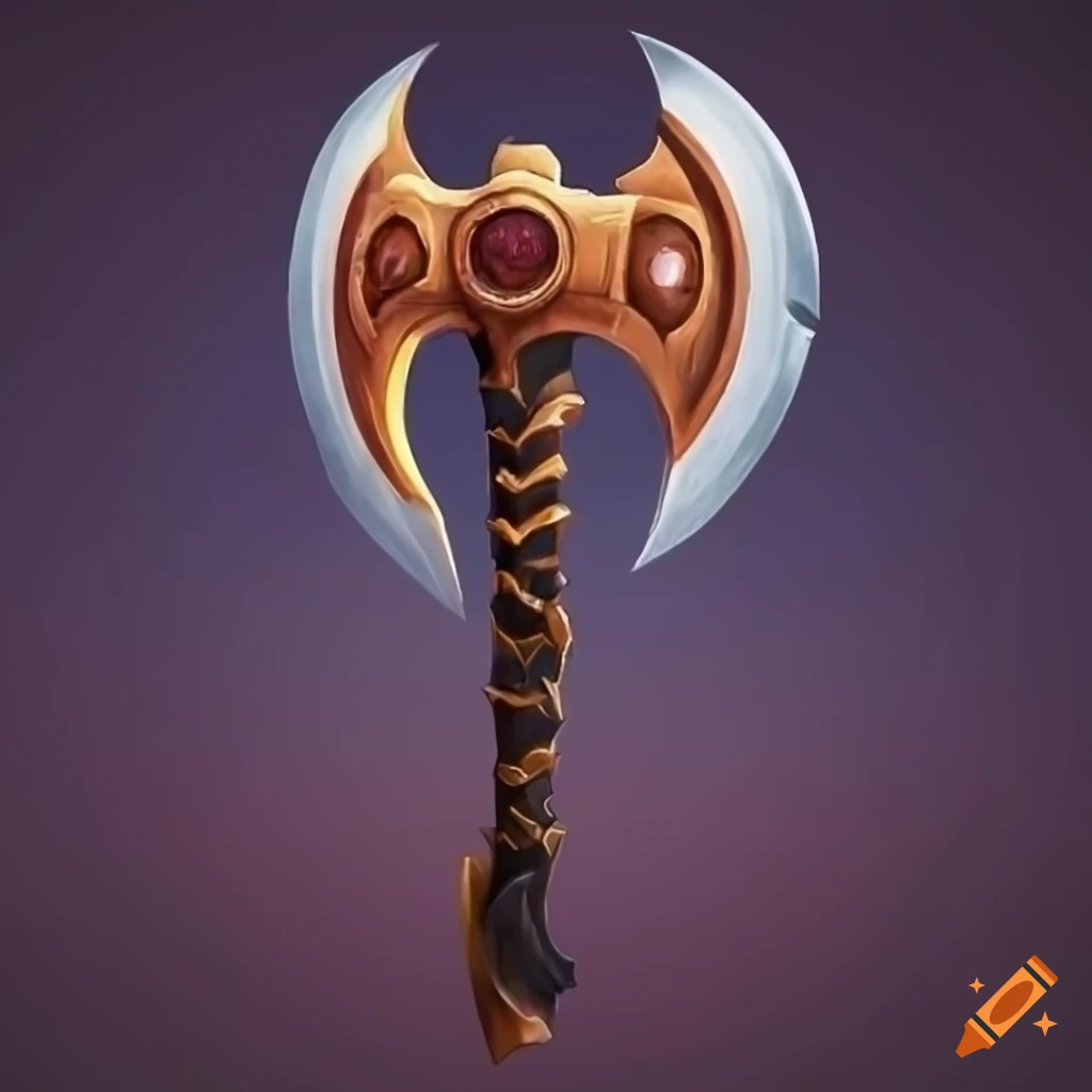 Image of a mythical axe on Craiyon