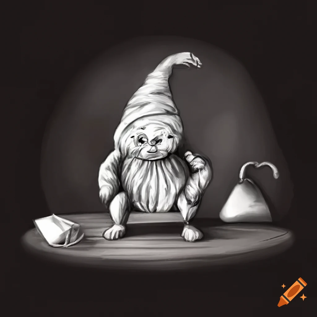 Cute magical creatures sitting around a table