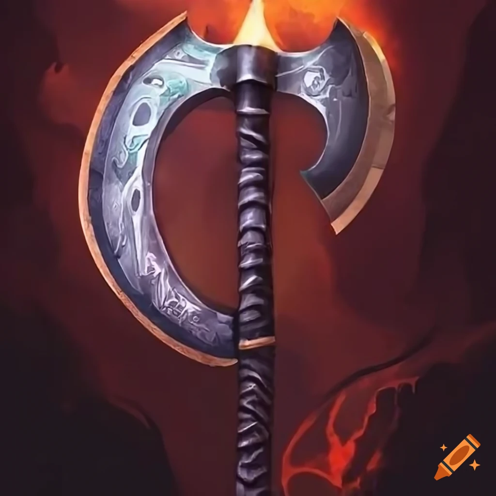 Image of an arcane axe